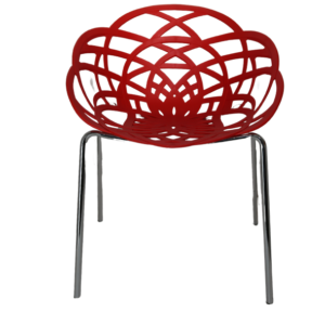 Rose Laser Cut Red Chair – WOD
